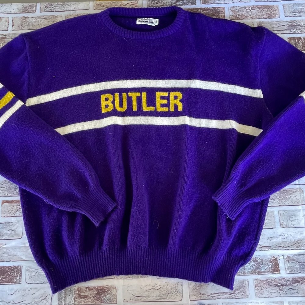 Vintage 1950s Retro Butler University Sweater Made 2x… - Gem